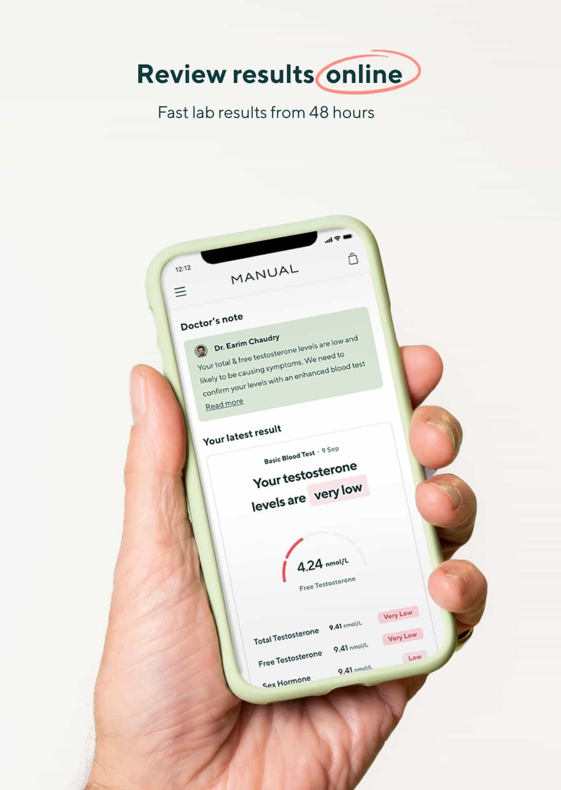 At-Home Testosterone Blood Test | Manual.co